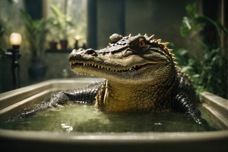 Crocodile Bath Ai Stock Illustrations – 16 Crocodile Bath Ai Stock ...
