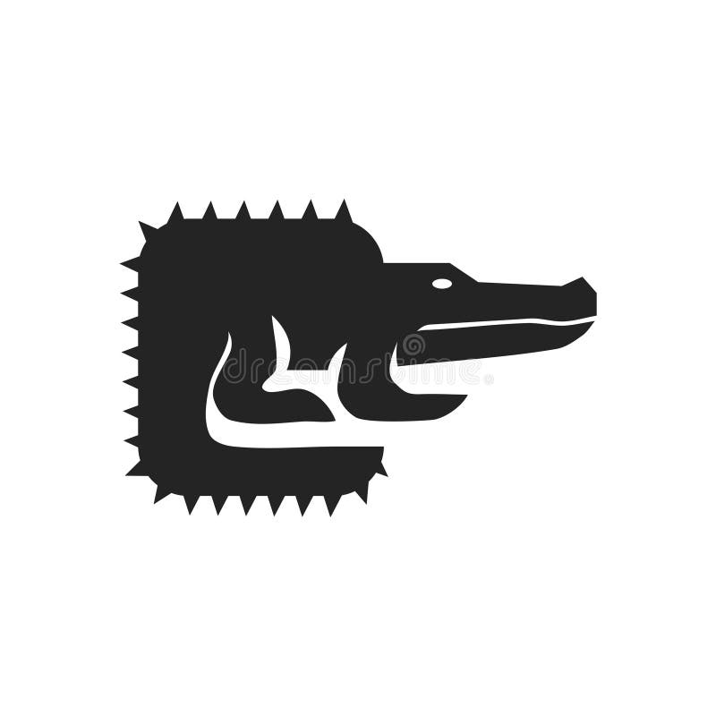 Crocodile Logo Template Isolated. Brand Identity. Icon Abstract Vector ...