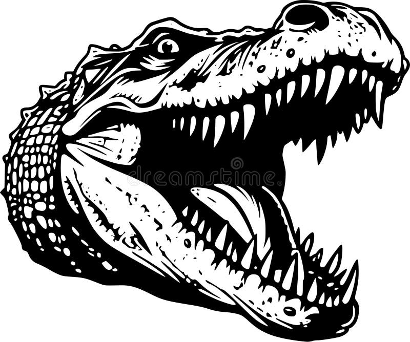 Crocodile - Minimalist and Simple Silhouette - Vector Illustration ...