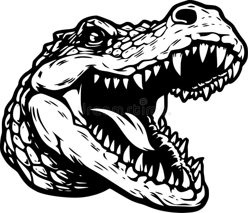 Crocodile - Minimalist and Simple Silhouette - Vector Illustration ...