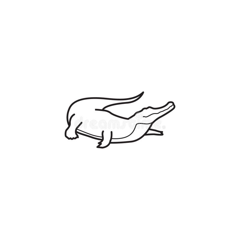 Crocodile. Vector Illustration Decorative Design Stock Vector ...