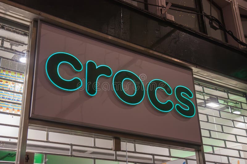 Crocs store Logo editorial photo. Image of trendy, international ...