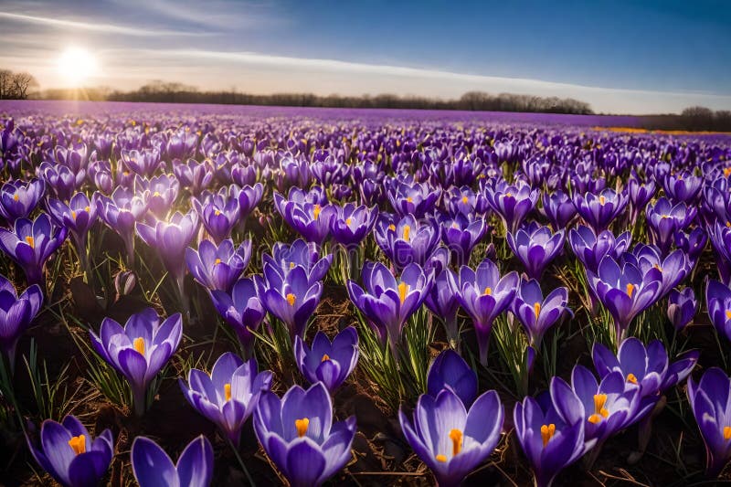 Crocus field stock photo. Image of bulbs, nature, macro - 11386