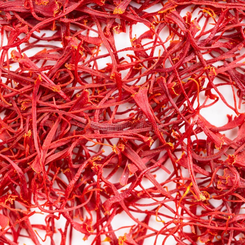Crocus Saffron Threads Close Up Stock Image - Image of natural, macro ...