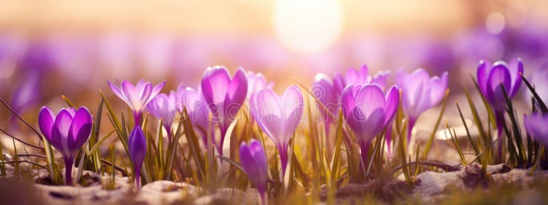 Crocus Spring Wallpapers Free Spring Desktop Wallpapers Stock Photo ...