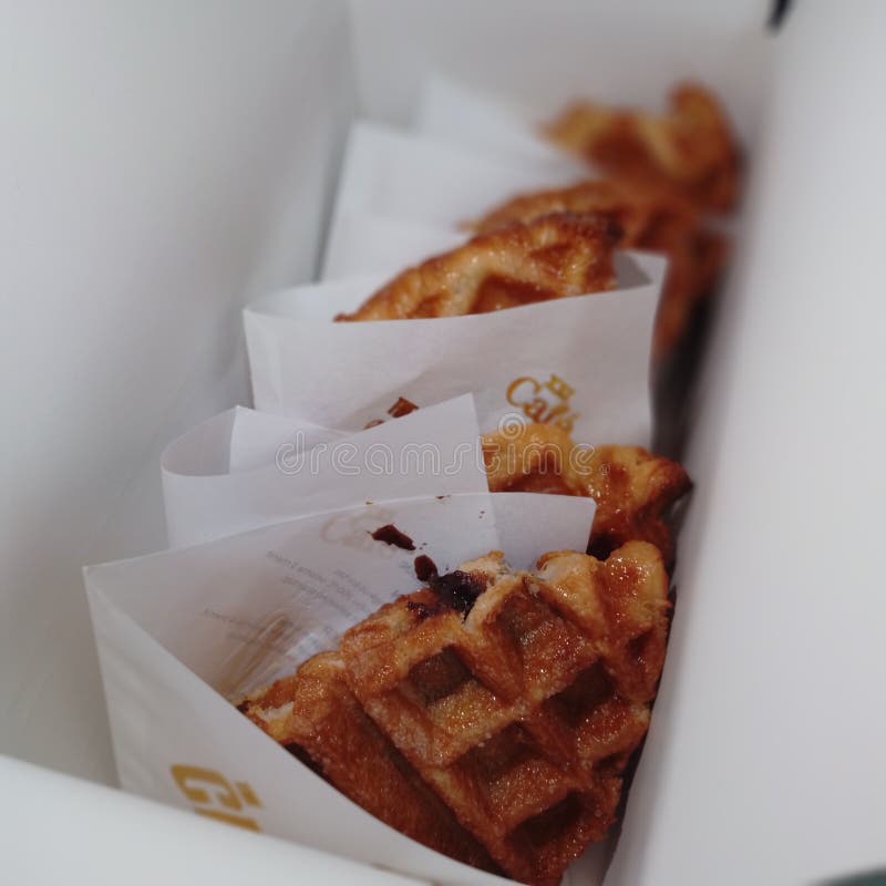 The Croffle Original Croisant Crunchy Good Editorial Image - Image of ...