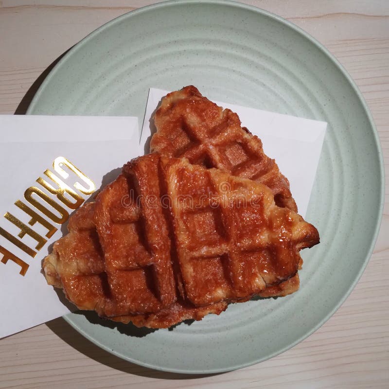 The Croffle Original Croisant Crunchy Good Editorial Photography ...