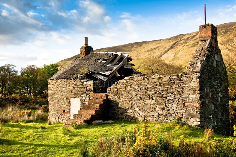 Croft building stock photo. Image of historic, hill, house - 9403408