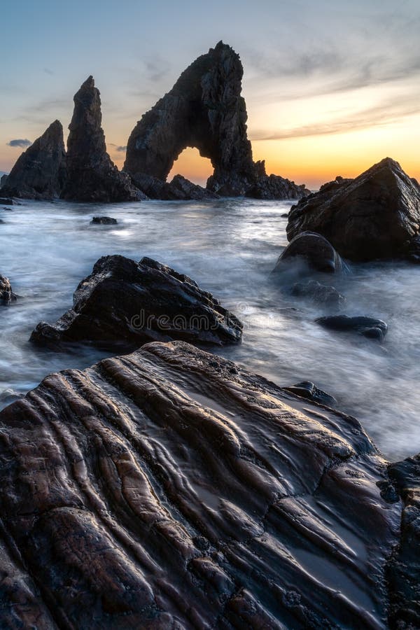 Crohy head Sea arch stock photo. Image of breeches, formation - 273761514