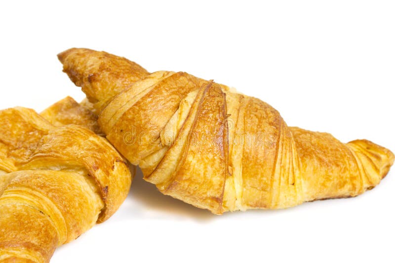 Croisant Isolated on White Bakground Stock Photo - Image of close ...