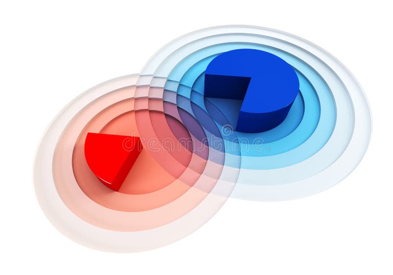 Croisement du diagramme 3d illustration stock. Illustration du charges ...