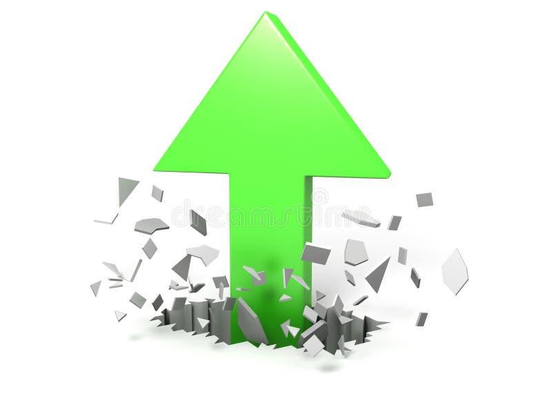 Croissance de flèche illustration stock. Illustration du concepts ...