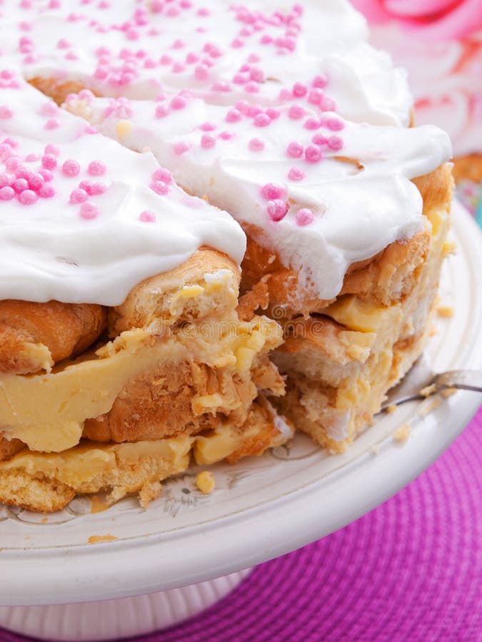 Croissant cake stock photo. Image of cake, gourmet, bake - 76721992