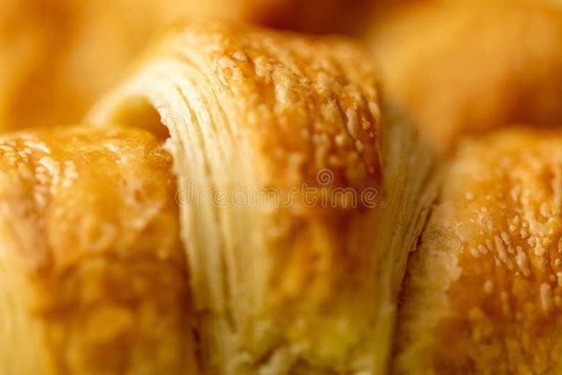 Croissant with Cheese. Fresh Bakery Stock Image - Image of cake ...