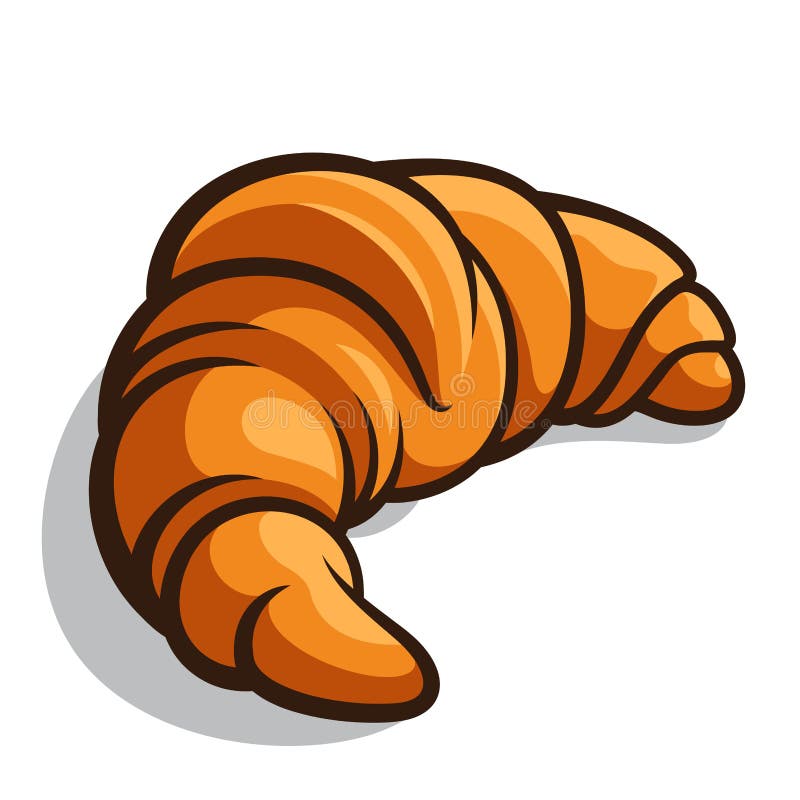 Croissant stock vector. Illustration of roll, tasty, croissant - 41266787