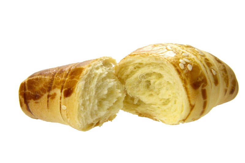 Cut Open Croissant stock photo. Image of background, golden - 20429932