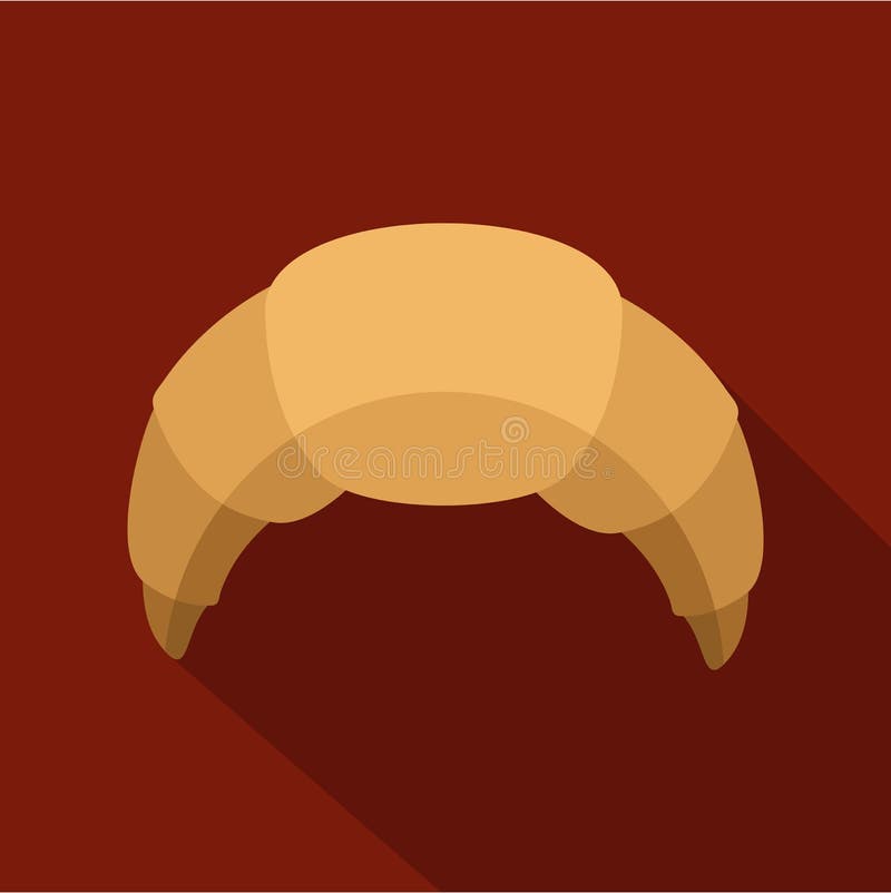 Croissant icon, flat style stock vector. Illustration of cake - 106107849 Croissant icon, flat style stock vector. Illustration of cake - 106107849