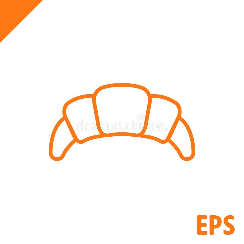 Croissant Icon Stock Vector Illustration Flat Design Stock Vector ...