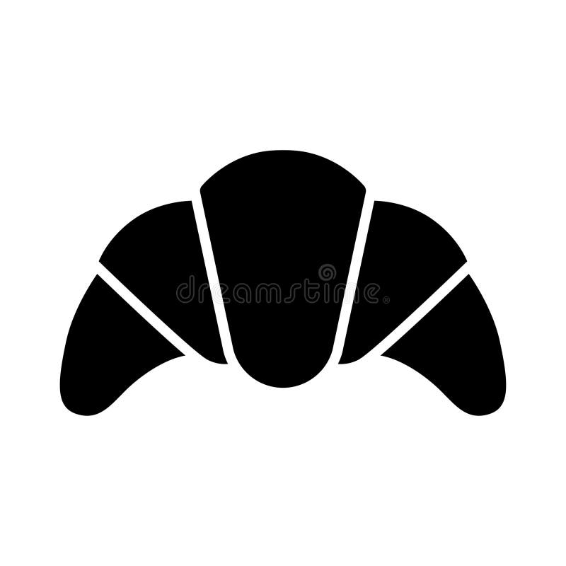 Croissant Icon Vector Design Template Basic RGB Stock Vector ...