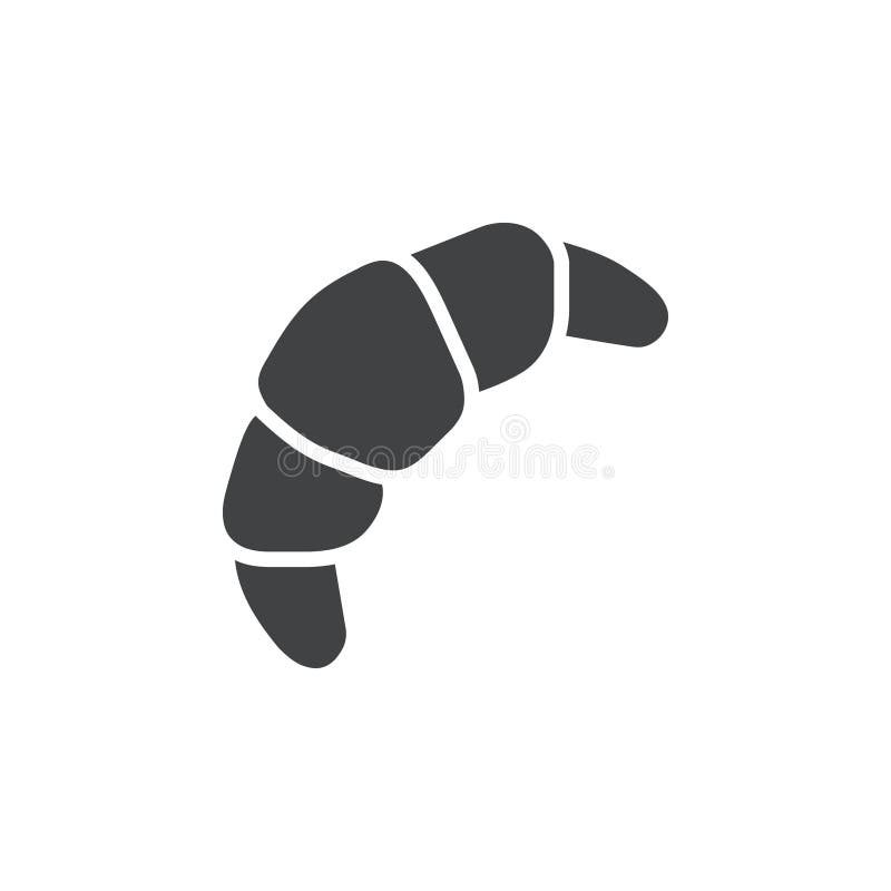 Croissant Icon Vector Logo Set Flat Stock Vector - Illustration of ...