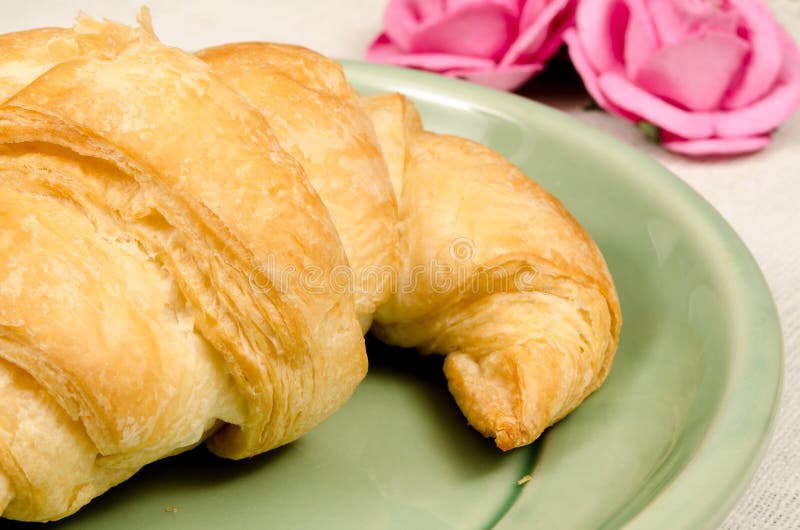 Croissant stock photo. Image of butter, breakfast, white - 45403388