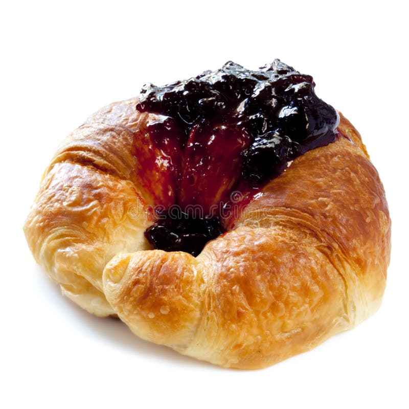 Croissant with Jam stock photo. Image of pastry, fresh - 17109882
