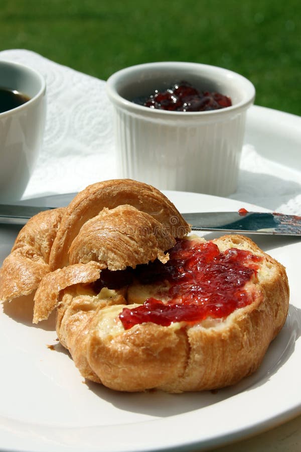 Croissant & Jam stock photo. Image of delight, quick - 6263360