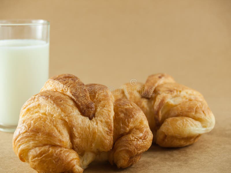 Croissant milk stock image. Image of white, sweet, closeup - 33095567