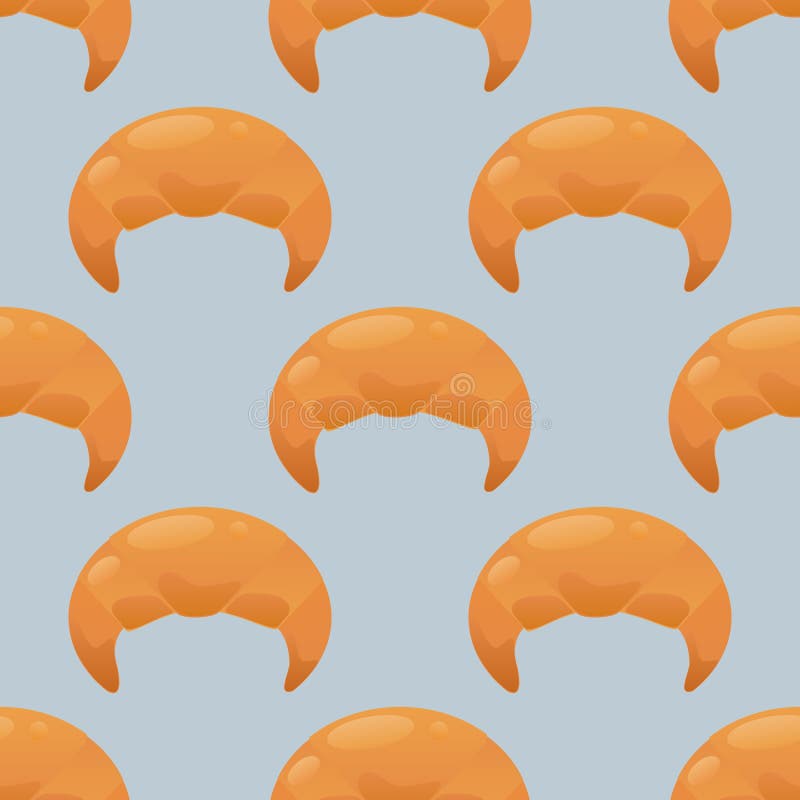 Croissant seamless pattern stock vector. Illustration of fresh - 139901642