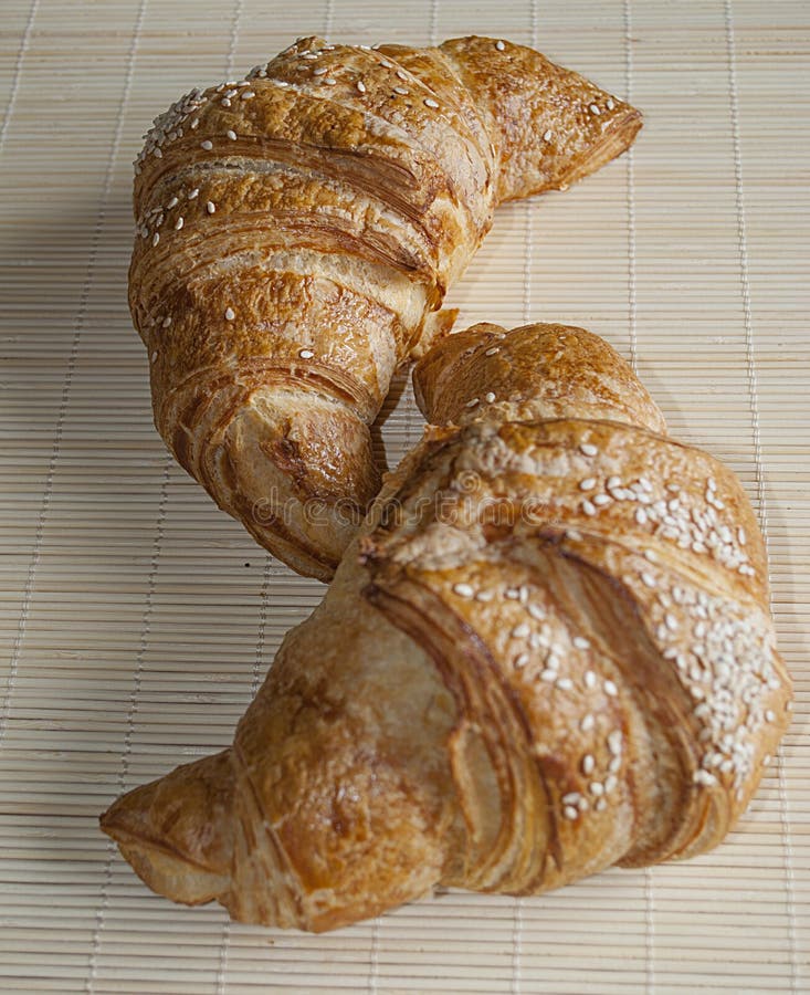 Croissant stock photo. Image of shadow, french, horizontal - 34965292