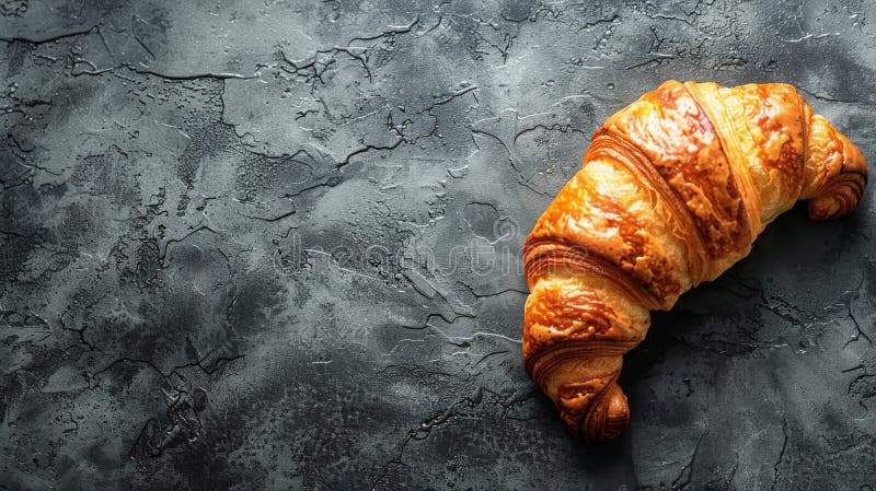 Croissant on Table stock photo. Image of indulgent, crust - 322810164
