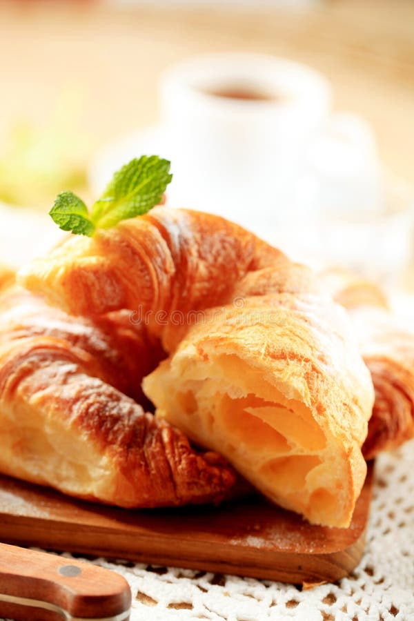 Croissant stock photo. Image of desert, cream, croissant - 13913038