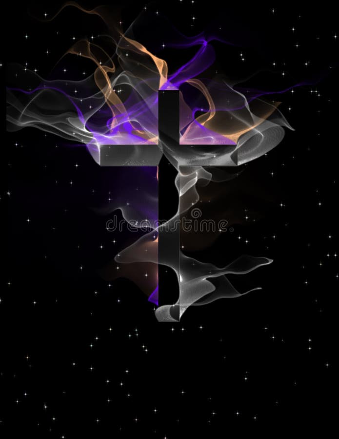 Croix Avec Les Formes Circulantes Illustration Stock - Illustration du ...