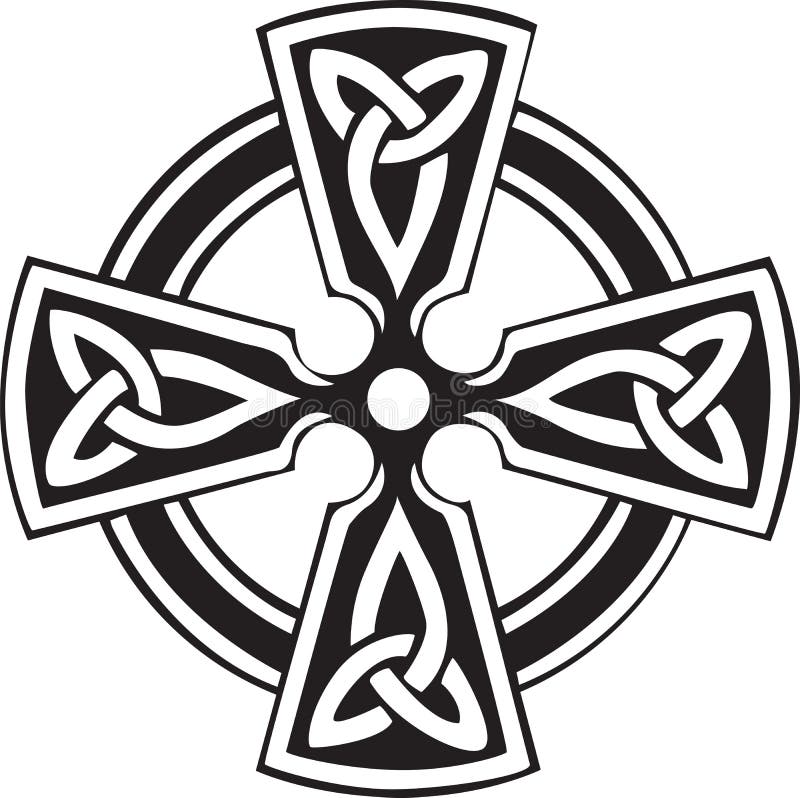 Croix celtique illustration de vecteur. Illustration du blanc - 12329181