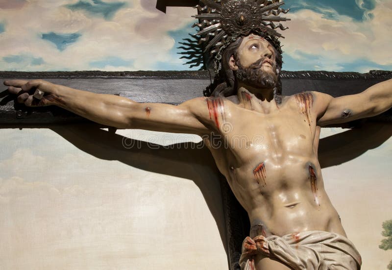 Croix de Jésus-Christ image stock. Image du priez, mort - 11110903