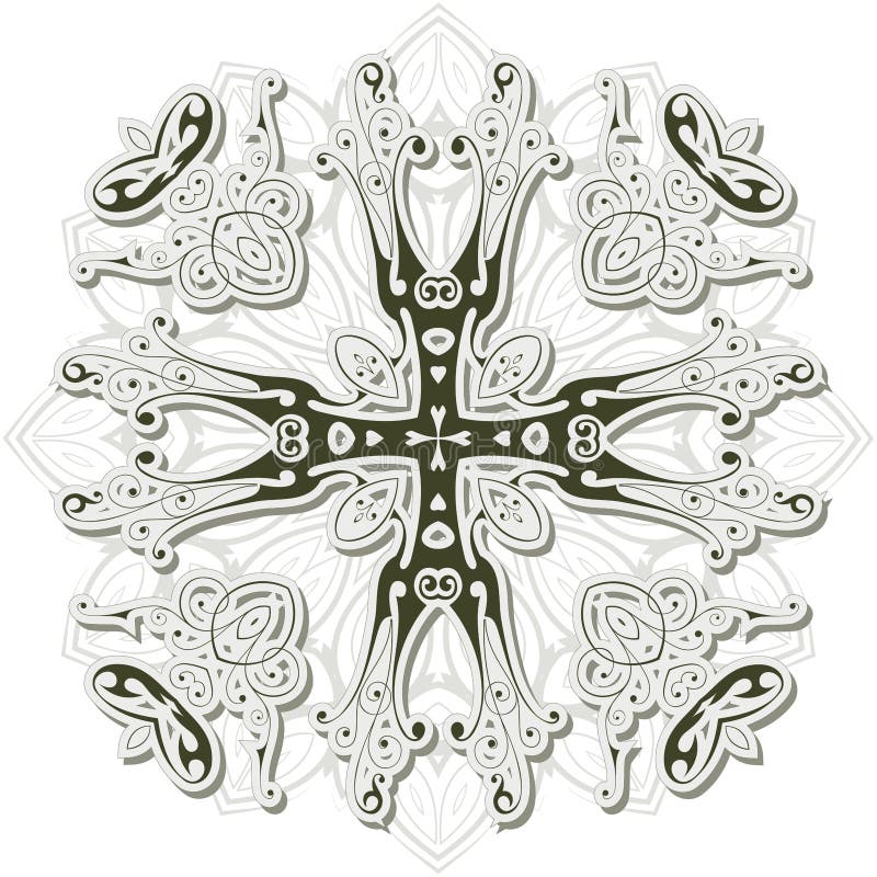 Croix héraldique illustration de vecteur. Illustration du victorien ...