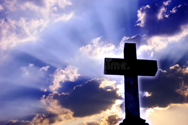 Croix religieuse image stock. Image du lumière, seigneur - 8373907