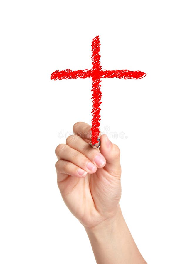 Croix-Rouge de dessin photo stock. Image of christianisme - 39896110
