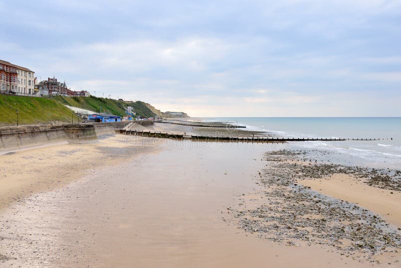 Cromer Beach from the pier stock photo. Image of cromer - 20903380