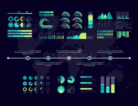 Cronologia Infographic Programma Di Mondo Illustrazione di Stock ...