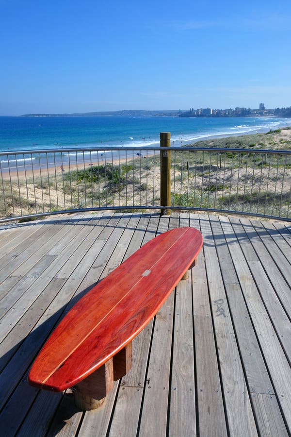 Cronulla surf bench stock photo. Image of rest, beach - 15079366