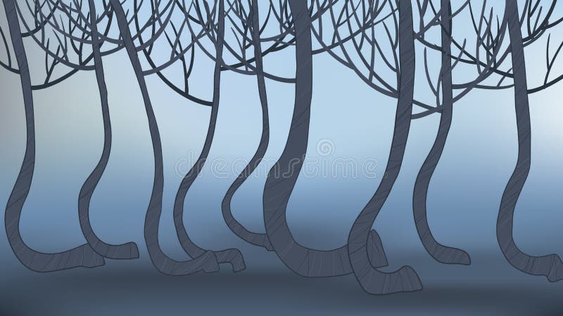 The Crooked Forest Krzywy Las In Poland Stock Image - Image of pine ...