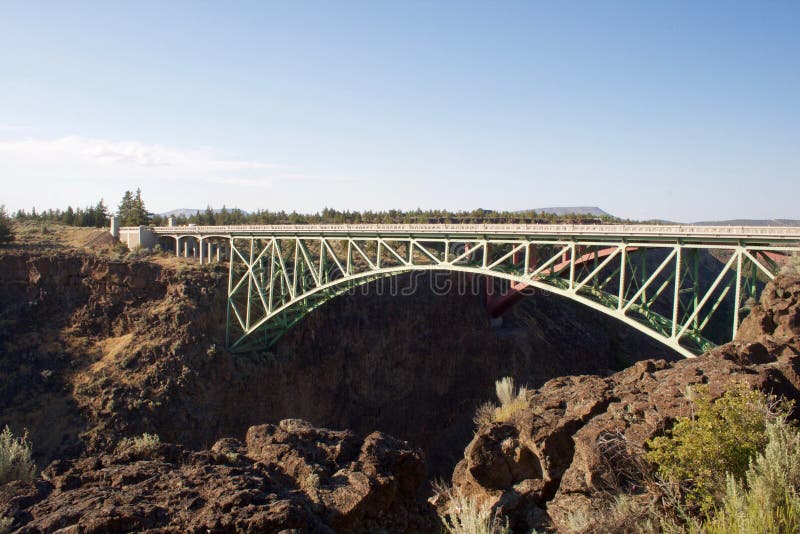 Crooked River Bridge stock photo. Image of cliffs, tall - 86900028