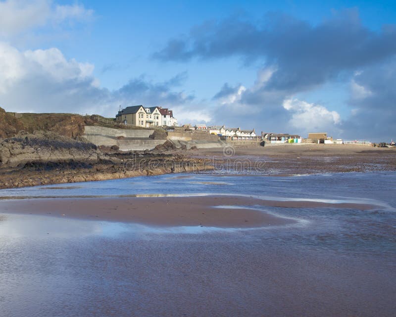 Crooklets Beach Bude Cornwall Stock Image - Image of beach, background ...
