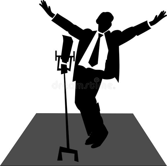 Crooner Stock Illustrations – 144 Crooner Stock Illustrations, Vectors ...