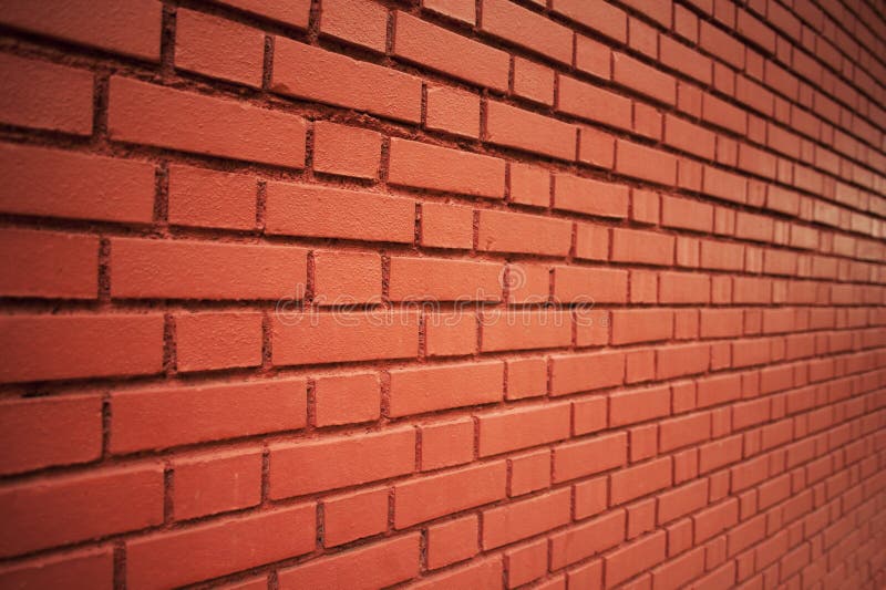 Crop Angle View of a Red Wall Stock Photo - Image of angle, crop: 122823534