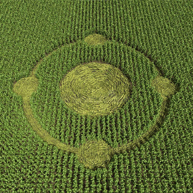 Crop Circle stock illustration. Illustration of field - 41660173