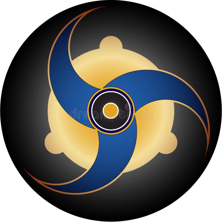 Crop circle disk design stock illustration. Illustration of colorful ...