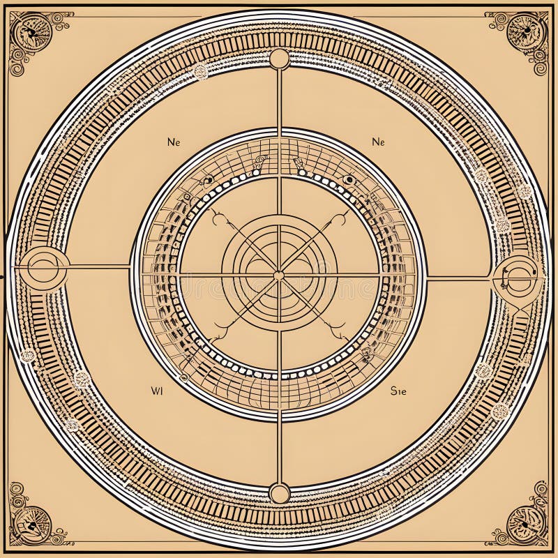 Crop circles, AI-Generatet stock illustration. Illustration of harvest ...