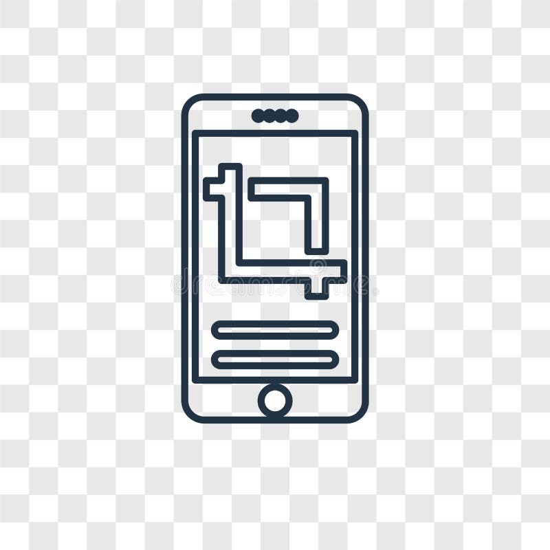 Crop Icon Vector Isolated on White Background, Logo Concept of C Stock ...